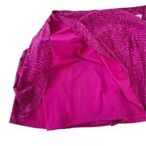 Athleta | Shorts | Athleta Ace Printed 35 Tennis Skort Fuschia Purple ...